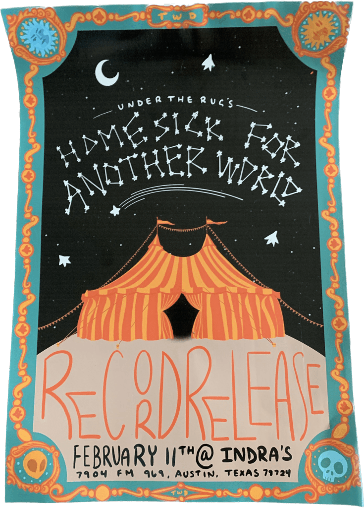 Show poster from the 'HFAW' release show - Under the Rug